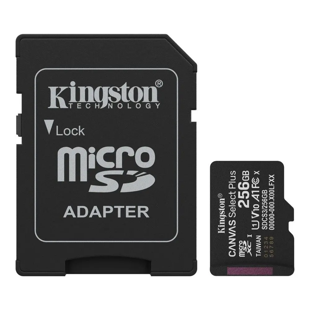 KINGSTON Canvas Select Plus 256GB microSD +adapter