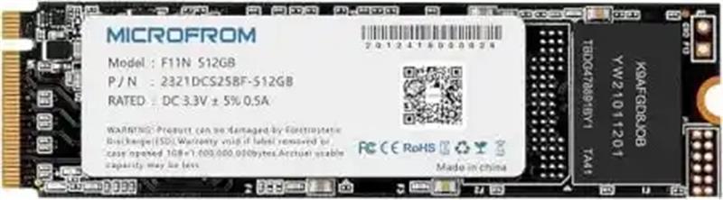 SSD M.2 NVME 512GB MicroForm F11N