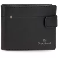 Muški novčanik od prirodne kože PJL Staple black 78433