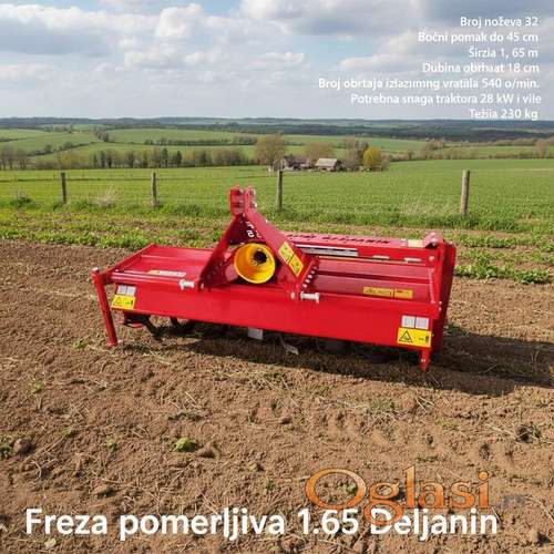 Freza, pomerljiva sitnilica 1.65 Deljanin