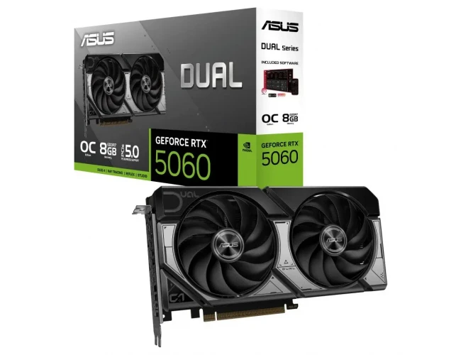 Asus DUAL RTX 5060 (DUAL-RTX5060-O8G) grafička kartica 8GB GDDR7 128bit crna