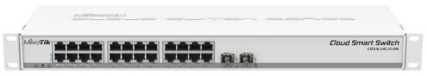 MikroTik CSS326-24G-2S+RM with SwitchOS, rackmount case