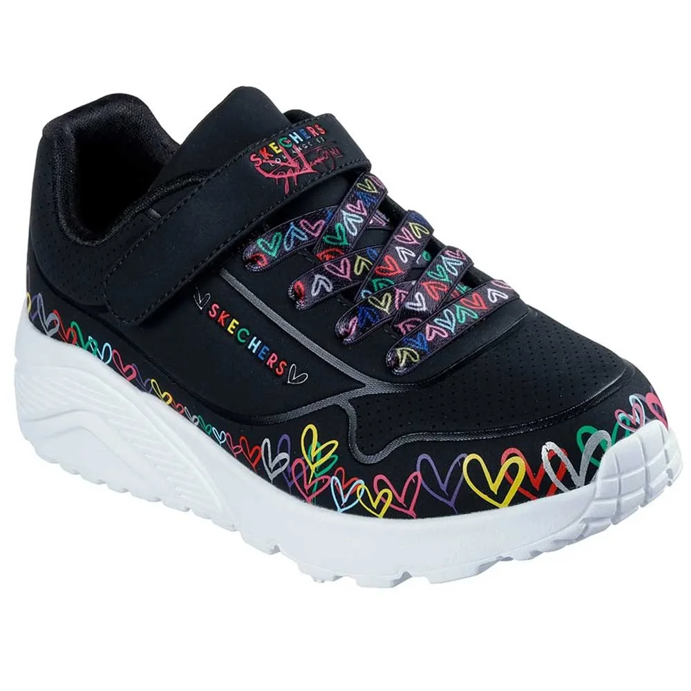 SKECHERS UNO LITE HEART CRAZE – 314091L-BKMT