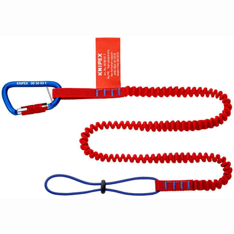 Knipex – Traka i karabiner za osiguranje alata od pada – 00 50 05 T BK