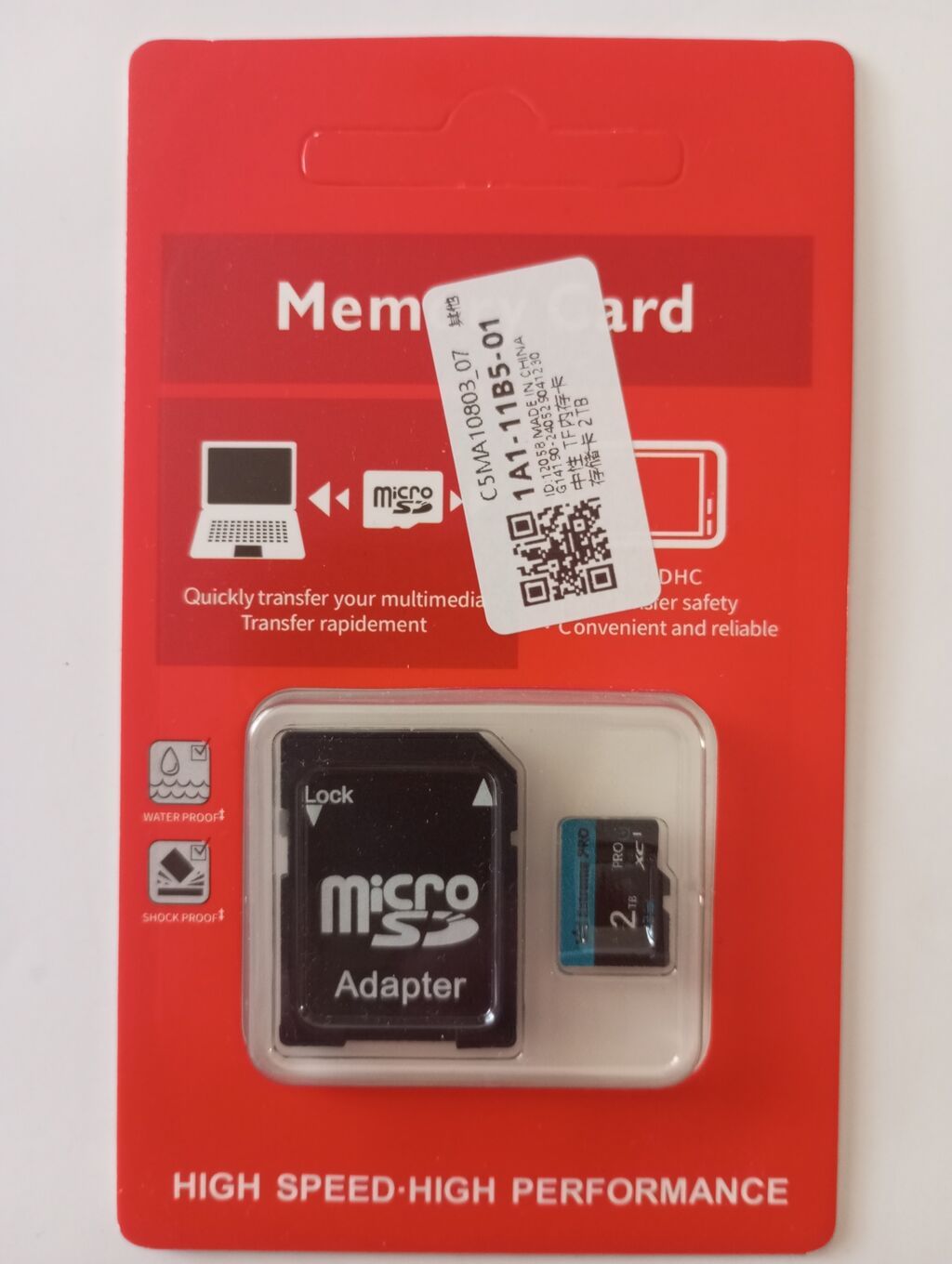 Kartica od 2 Tb i adapter. ova MicroSD memorijska kartica, uparena sa