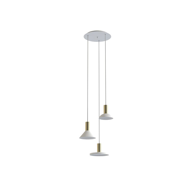 HERMANOS III WHITE/SOLID BRASS – NOWODVORSKI 8031
