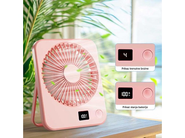 Stoni USB mini ventilator sa displejem 5919PK