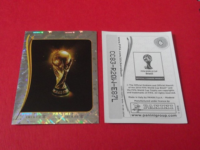 Panini BRASIL Brazil 2014 sličica broj 006