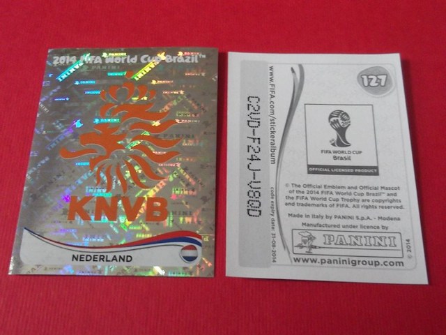 Panini BRASIL Brazil 2014 sličica broj 127