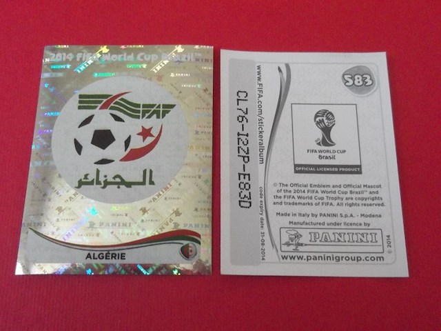 Panini BRASIL Brazil 2014 sličica broj 583