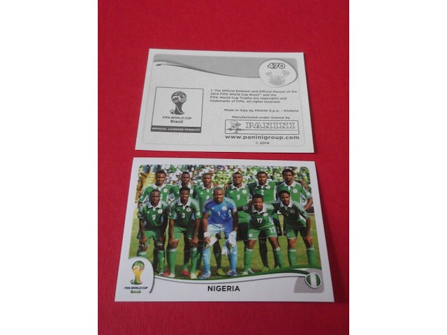 Panini BRASIL Brazil 2014 sličica broj 470