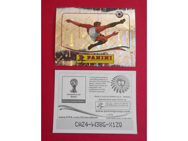 Panini BRASIL Brazil 2014 sličica broj 00
