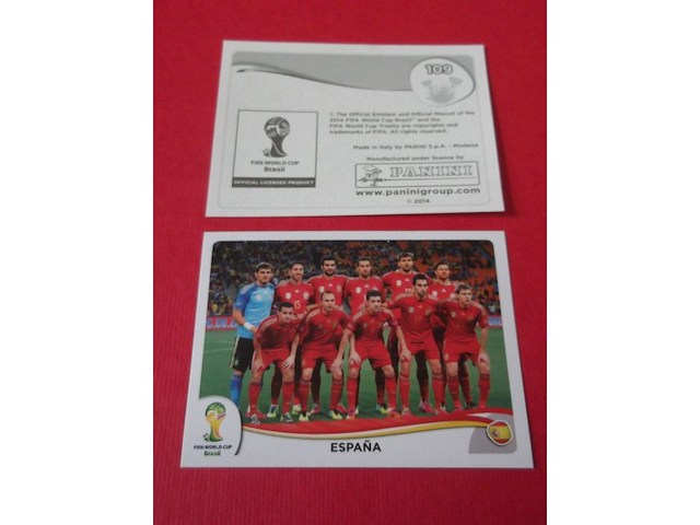 Panini BRASIL Brazil 2014 sličica broj 109