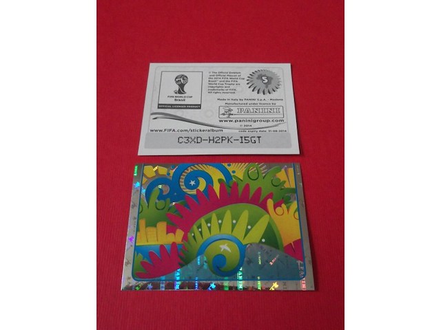 Panini BRASIL Brazil 2014 sličica broj 005