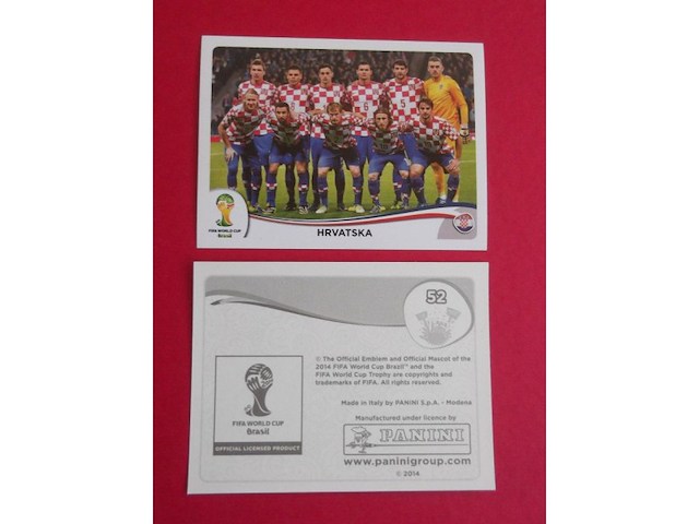 Panini BRASIL Brazil 2014 sličica broj 052