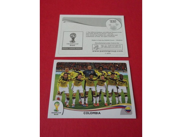Panini BRASIL Brazil 2014 sličica broj 185
