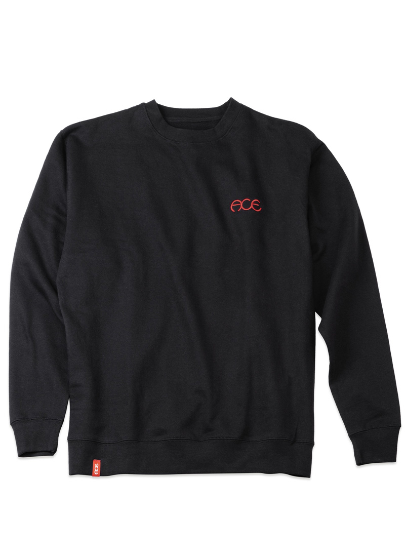 ACE – HUTCH CREWNECK – BLACK ON BLACK