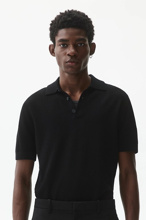 RELJEFNA POLO MAJICA SLIM FIT
