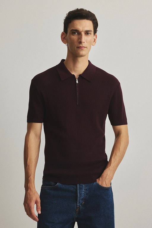 POLO MAJICA S RAJSFERŠLUSOM SLIM FIT