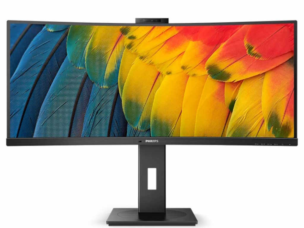 Monitor 34 PHILIPS 34B1U5600CH/00, VA, UWQHD, 120Hz, 4ms GTG, HDMI, DP, USB-C, kameraID EK000731351