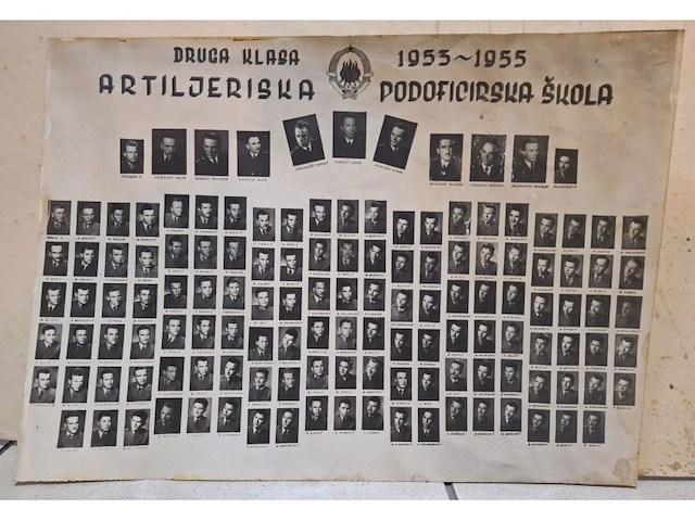 JNA 1953-55 ARTILJERIJSKA PODOFICIRSKA SKOLA