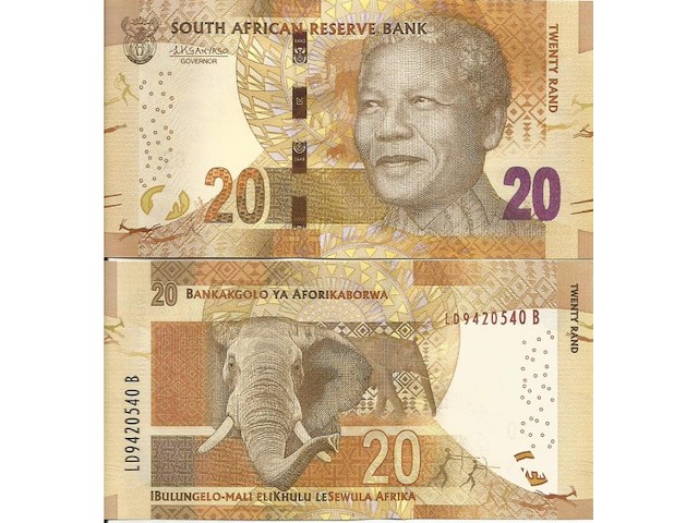 South Africa 20 rand 2015. UNC