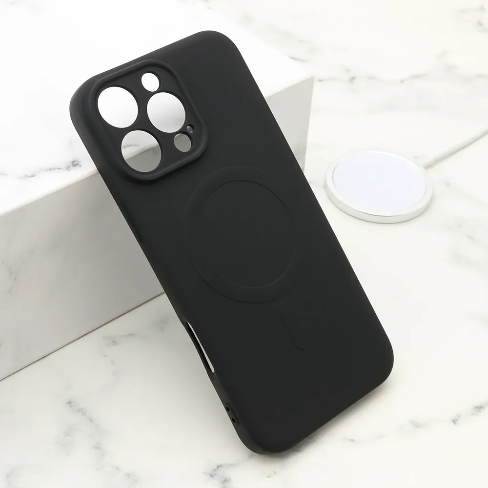 Futrola VELVET TOUCH MagSafe za iPhone 16 Pro Max (6.9) crna