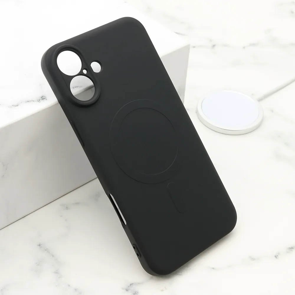 Futrola VELVET TOUCH MagSafe za iPhone 16 Plus (6.7) crna
