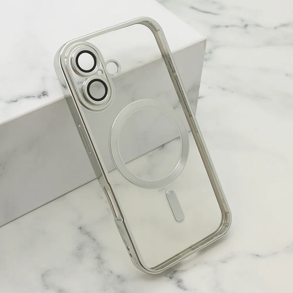 Futrola CAMERA PROTECT MagSafe za iPhone 16 (6.1) srebrna