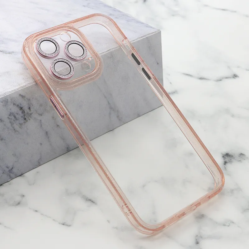 Futrola DIAMOND LENS za iPhone 15 Pro Max (6.7) roze