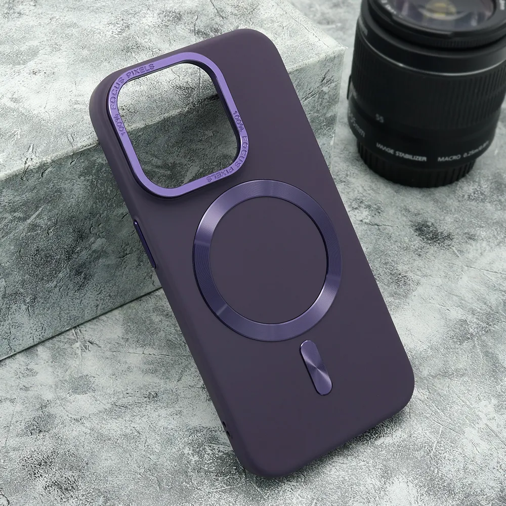 Futrola TRUE COLOR MAGSAFE za iPhone 15 Pro (6.1) ljubicasta