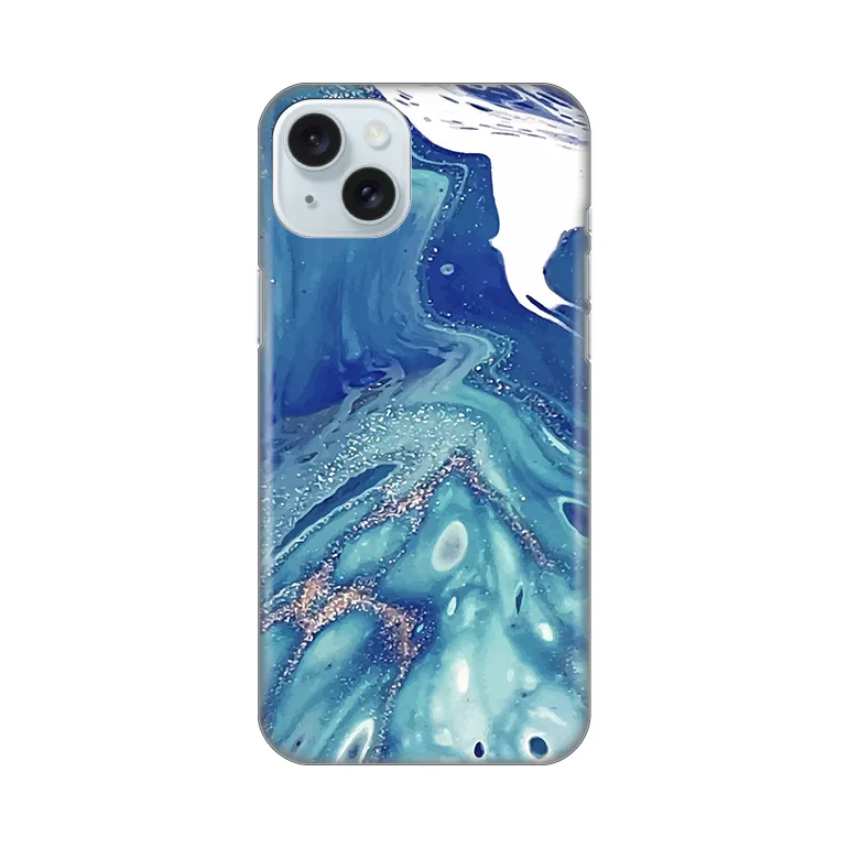 Maska Silikonska Print za iPhone 15 Plus 6.7 Blue Marble