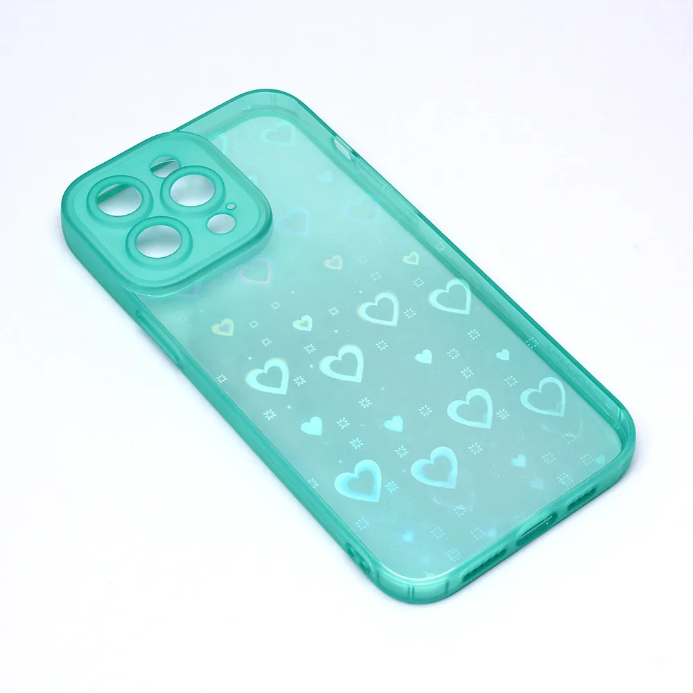 Maska Heart Color IMD za iPhone 14 Pro Max 6.7 mint