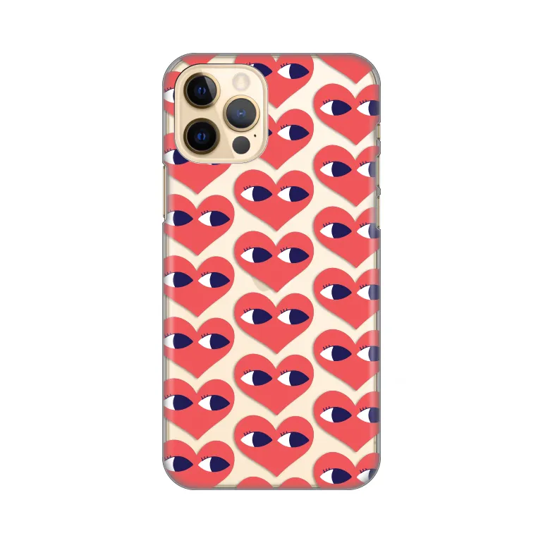 Maska Silikonska Print Skin za iPhone 12/12 Pro 6.1 Eye Heart Pattern