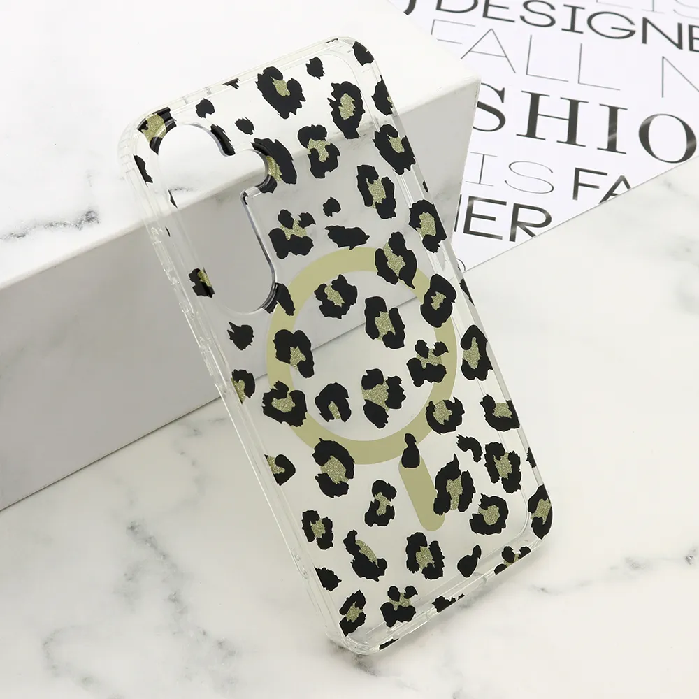 Futrola LEOPARD MagSafe za Samsung s921B Galaxy s24 5G crna