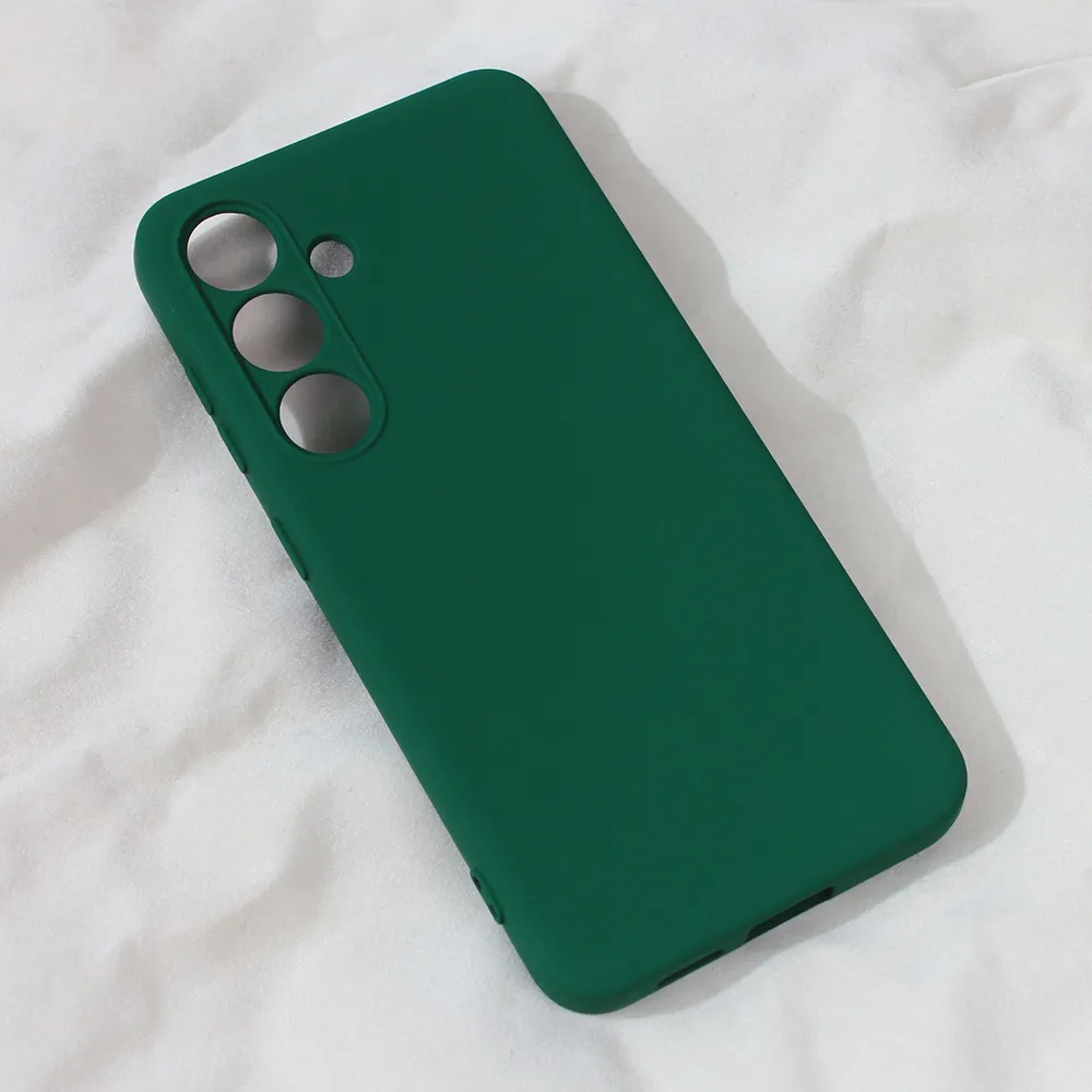 Maska Teracell Soft Velvet za Samsung Galaxy S24 tamno zelena