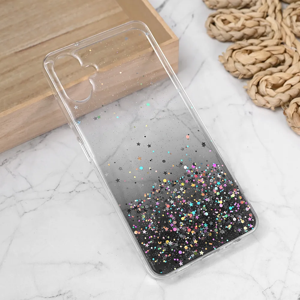 Maska Silikonska Glitter za Samsung A065F Galaxy A06 5G crna