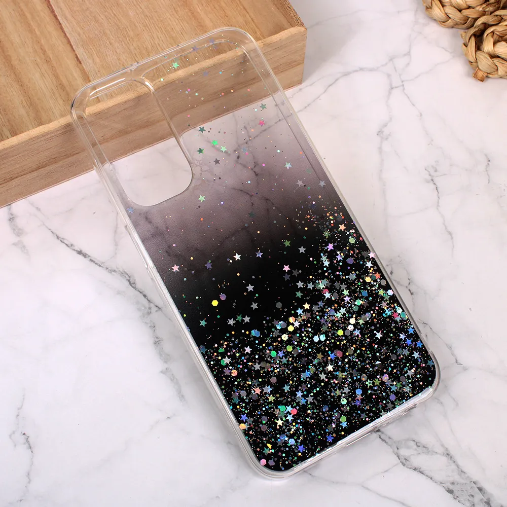 Maska Silikonska Glitter za Samsung A256F Galaxy A25 5G crna