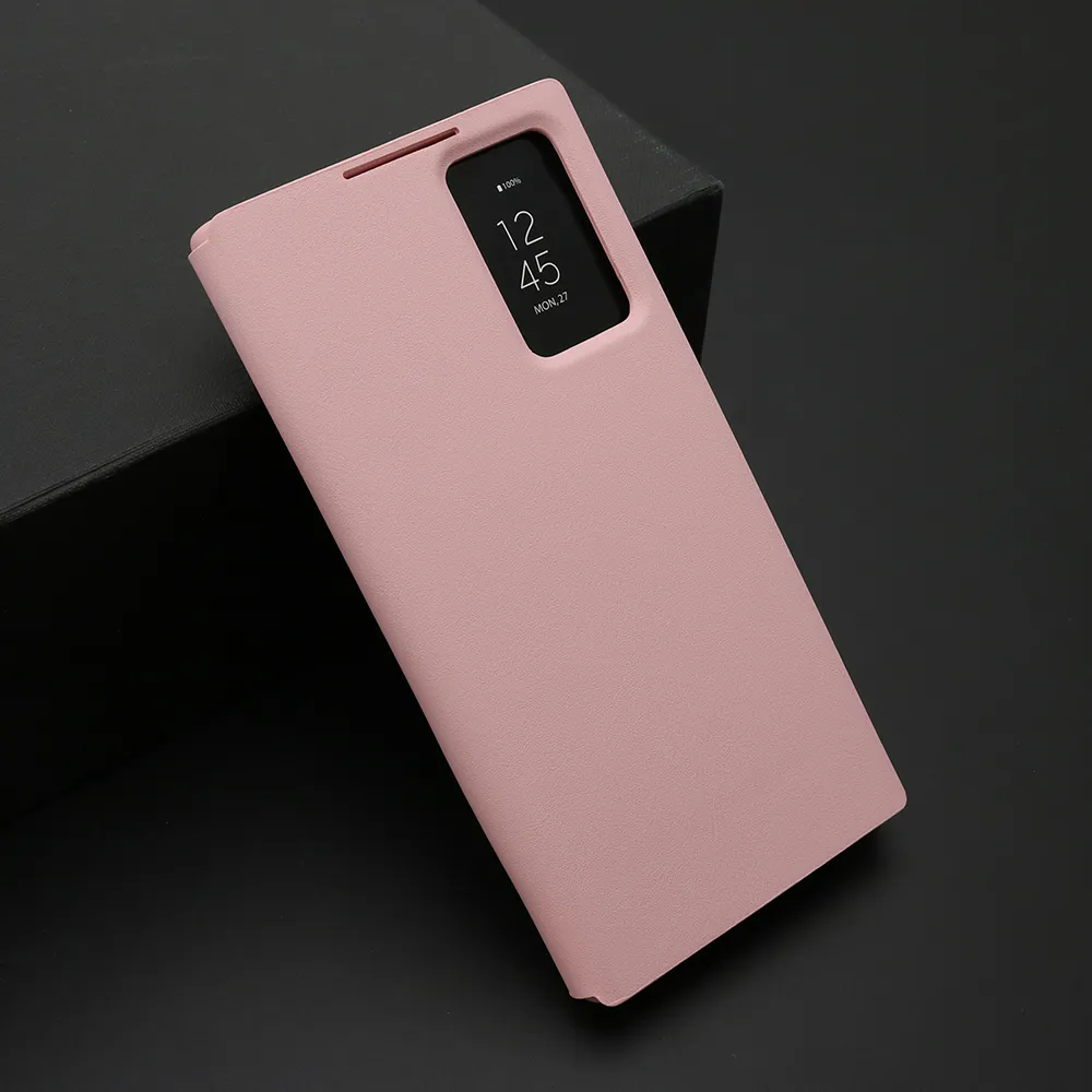 Futrola BI FOLD Smart Window za Samsung S908B Galaxy S22 Ultra 5G roze