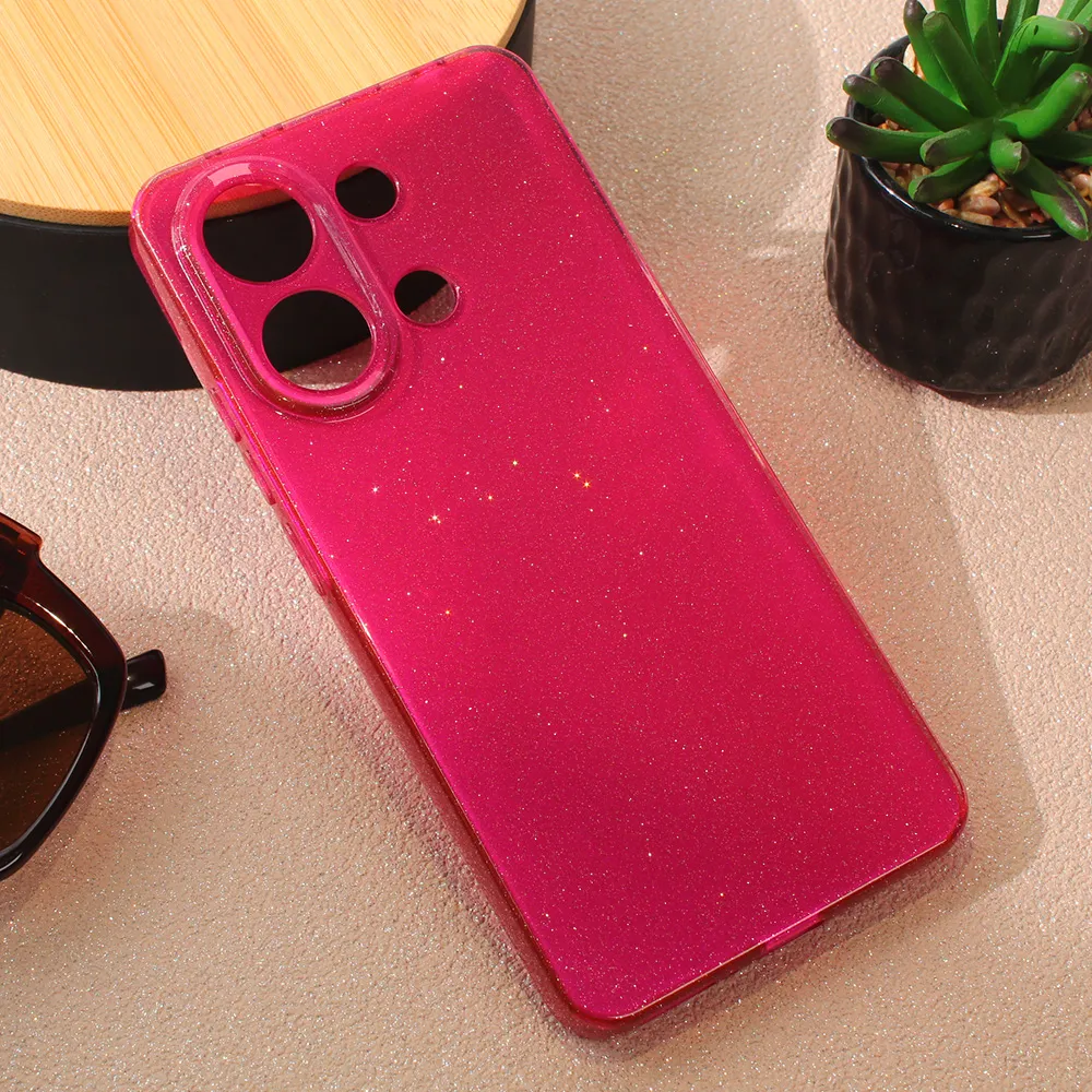 Maska Sparkle Dust za Xiaomi Redmi Note 13 4G bordo
