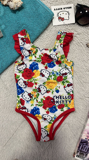 Jednodelni Hello Kitty kupaći,3-6m, NOV