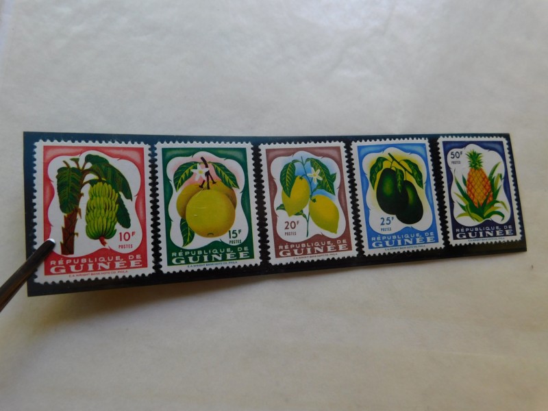 REPUBLIQUE DE GUINEE 1959 KOMPLET ČISTA SERIJA