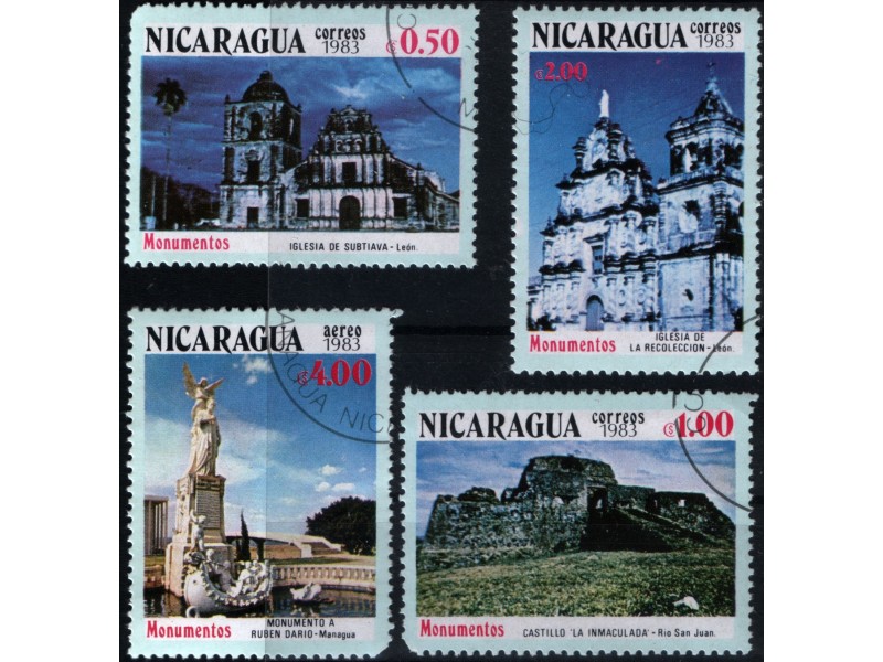 kt666ly 25.mar1983 Nicaragua Mi2383-6(-o-)