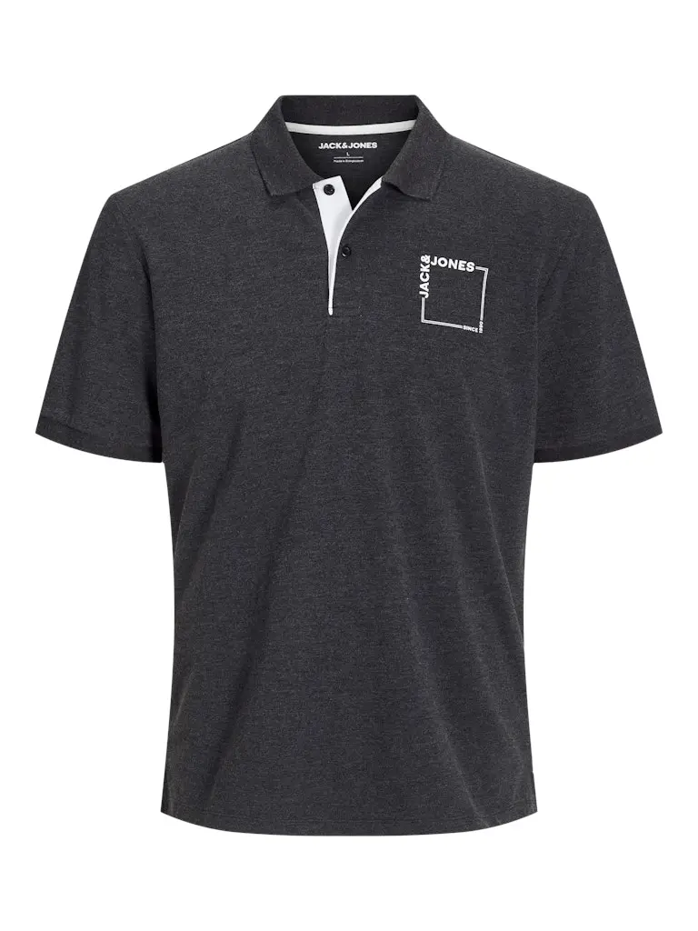 JACK & JONES Muška polo majica 12269307, Crna