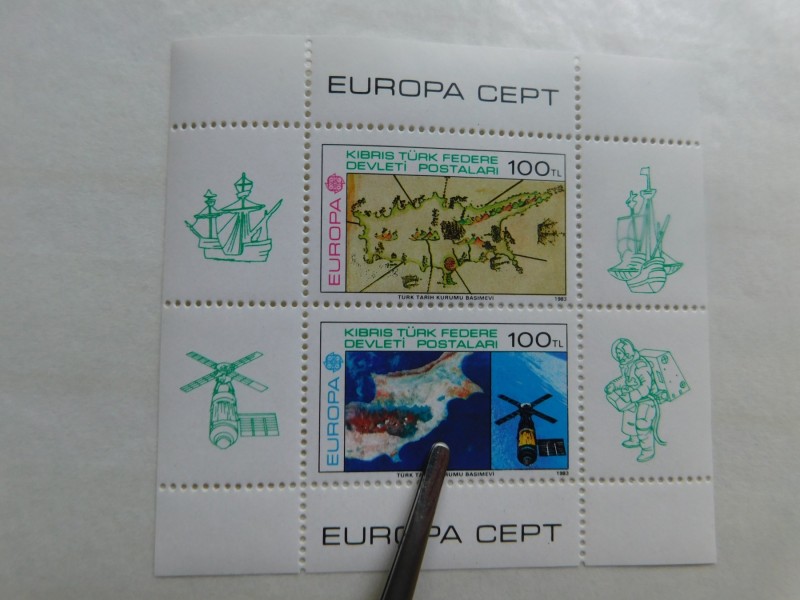 ** KIBRIS TURK EUROPA 1983 BLOK **