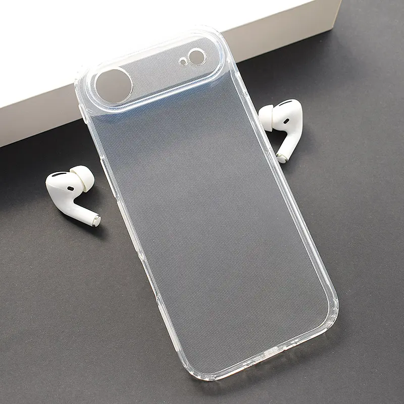 Maska za iPhone 17 Air Skin Silikon with pluggy transparent