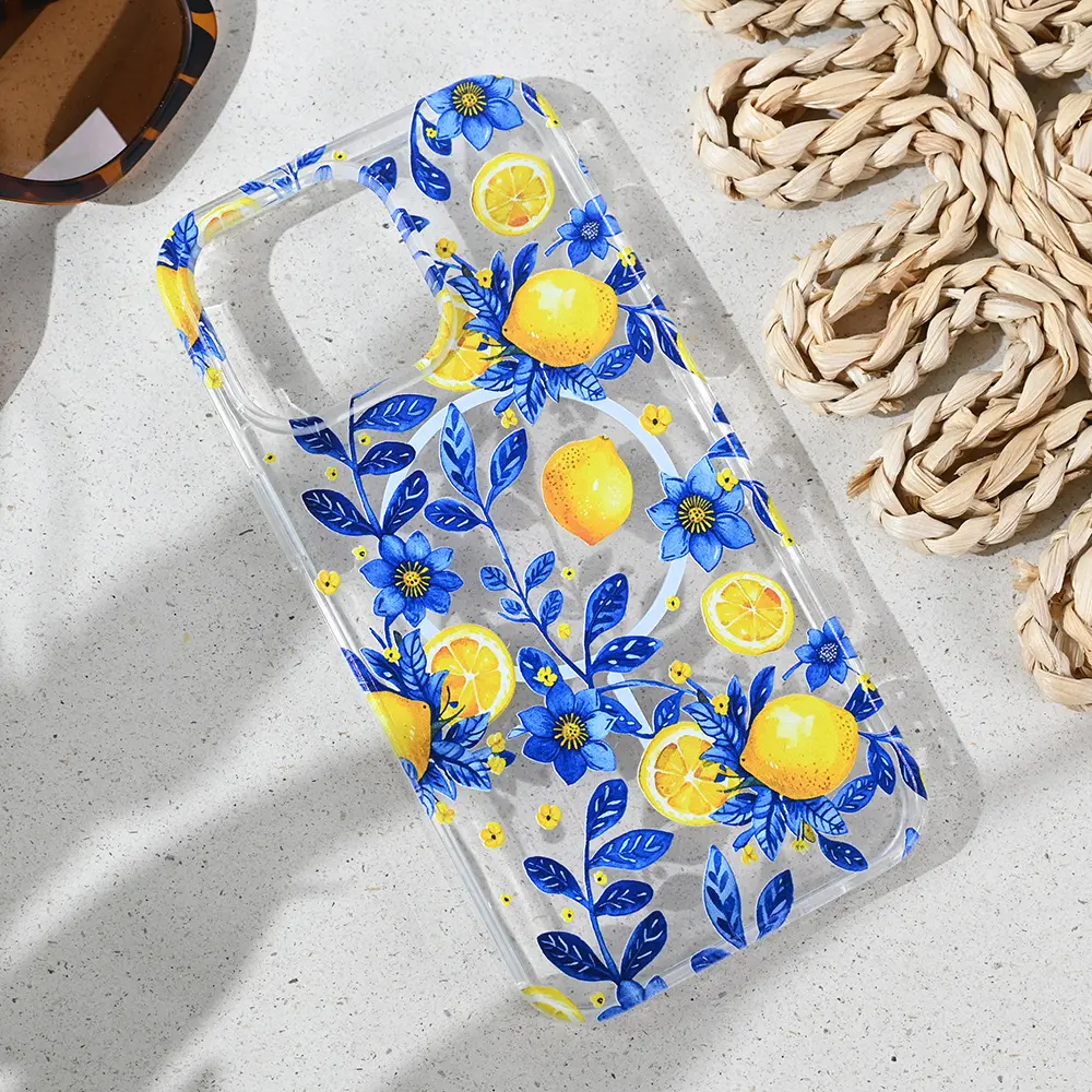 Maska za iPhone 13 Pro Max 6.7 Mediteran Lemon Print Magsafe
