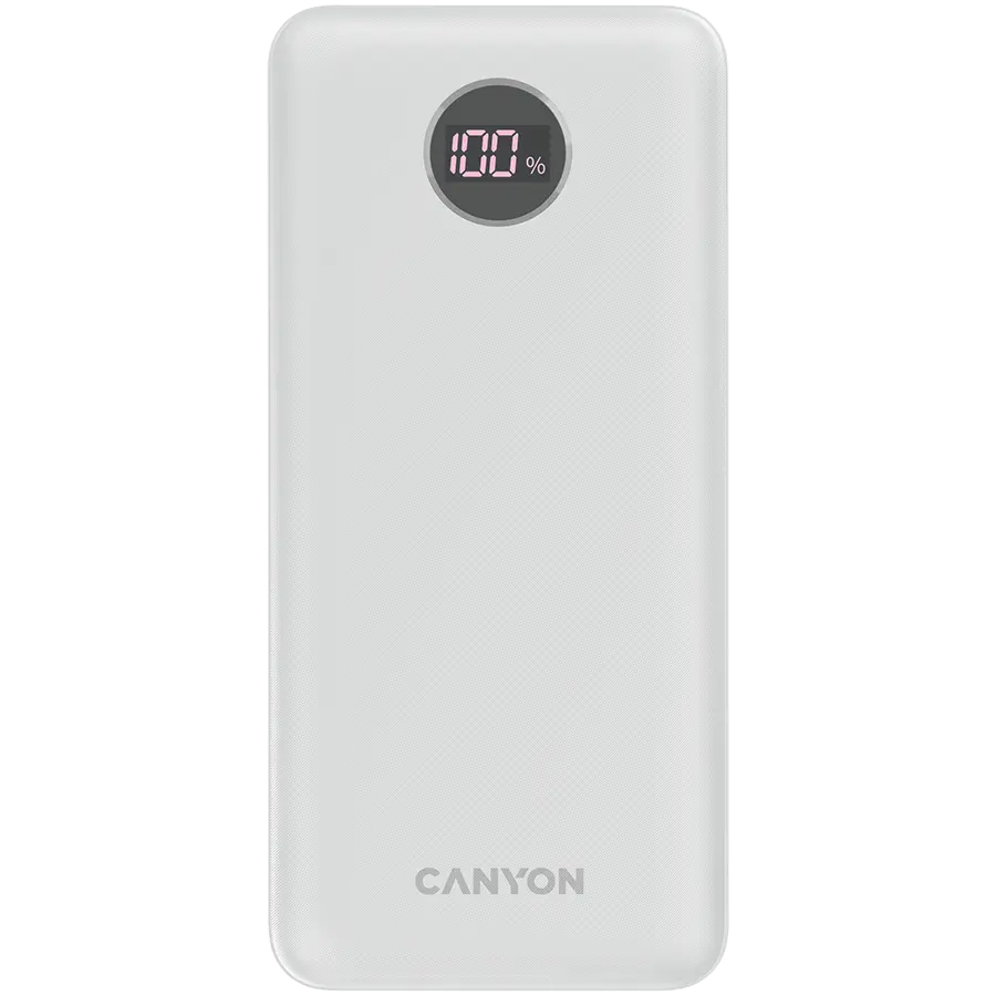CANYON PB-2002 Eksterna Baterija, 20000 mAh, 22.5V, Bela