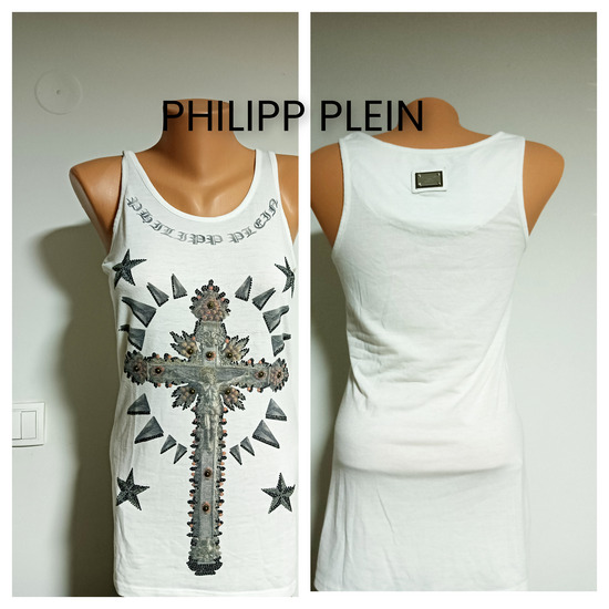 PHILIPP PLEIN bela top majica M
