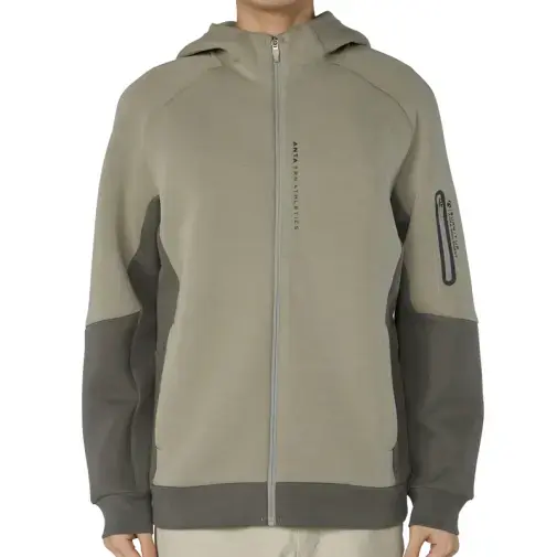 Anta Muški duks Knit Track Top, Maslinasti
